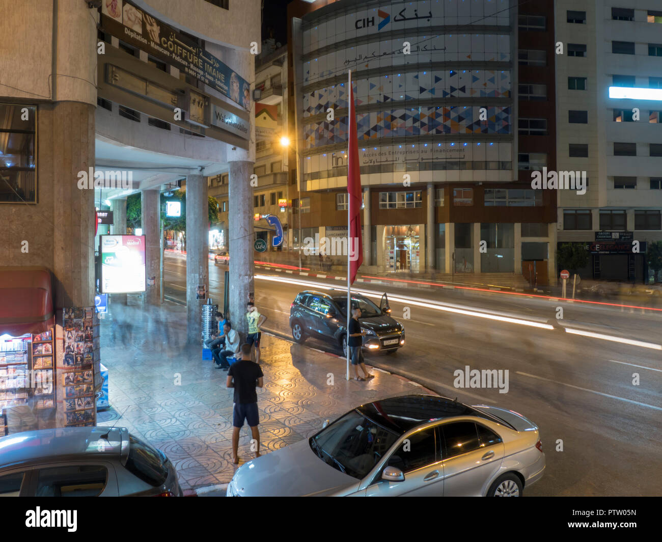 Morocco, Tangier, street scene dusk Stock Photo - Alamy