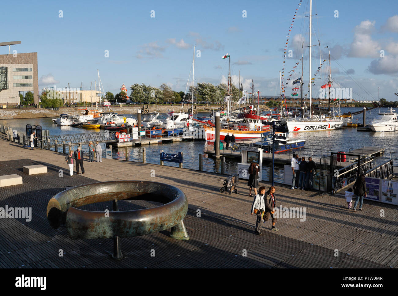 Cardiff Bay Summer Festival, waterfront Wales UK Mermaid quay Quayside ...