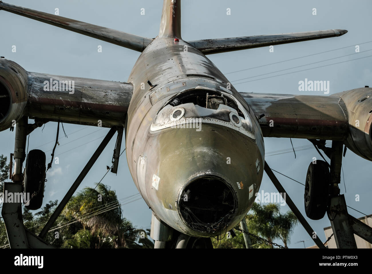 Old Canberra Bomber at Willowbank Stock Photo - Alamy