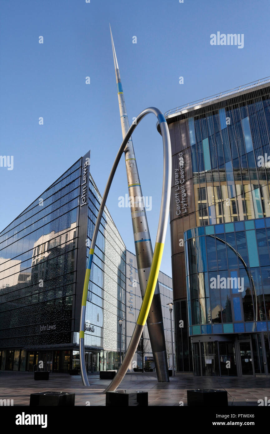 Sculpture cardiff public art hi-res stock photography and images - Alamy