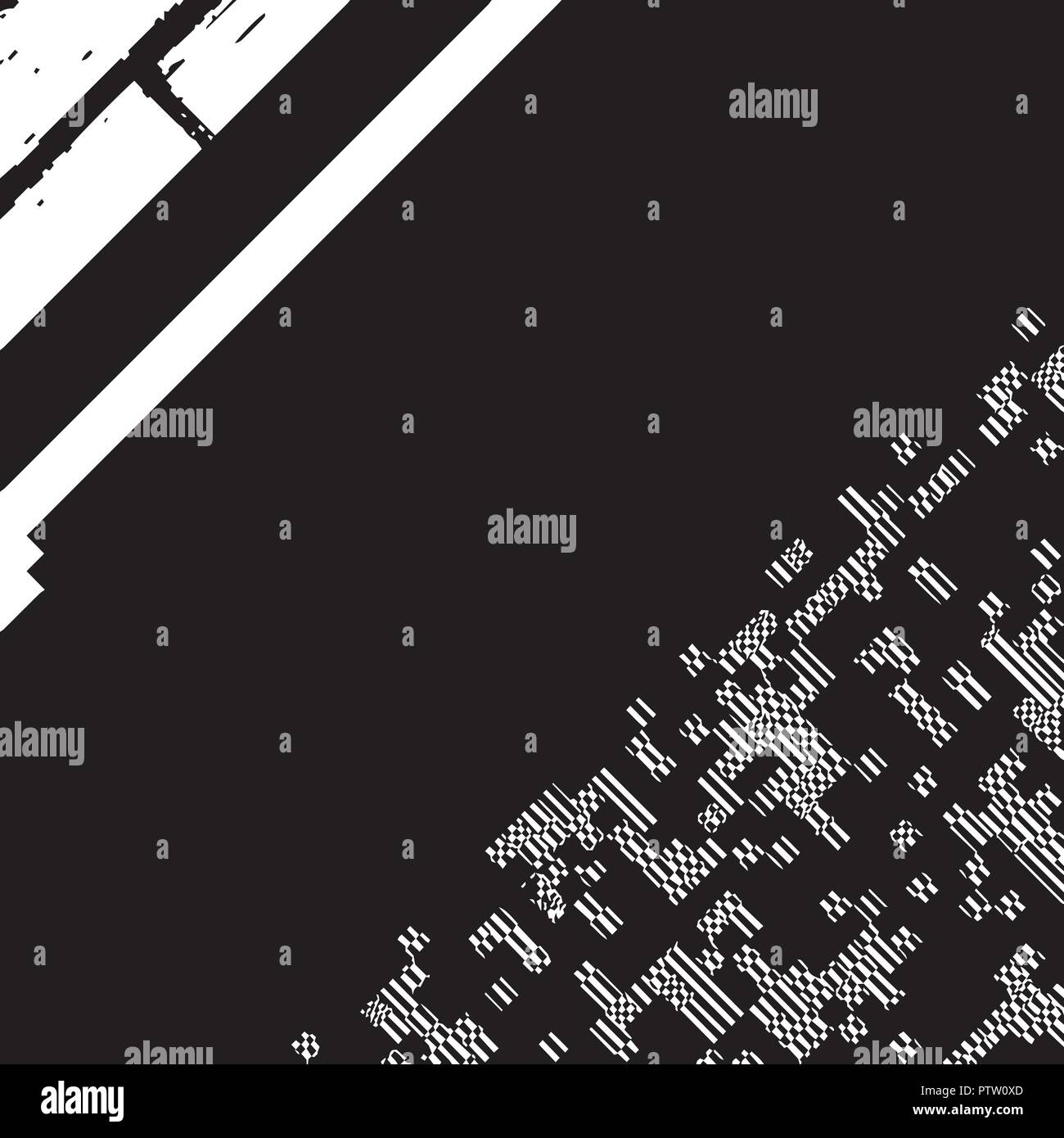 Digital glitch distortion overlay video Stock Vector Images - Alamy