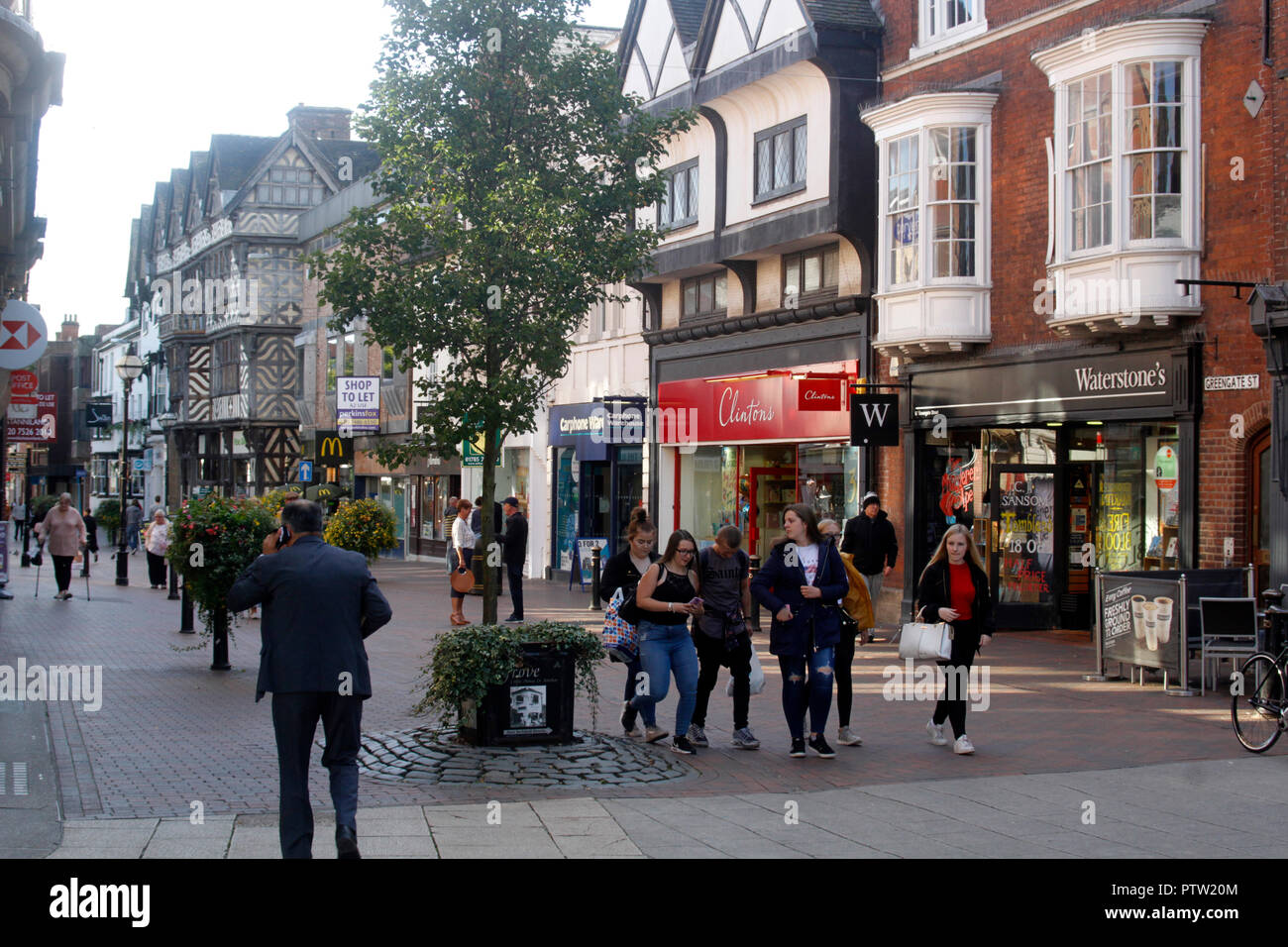 Stafford Town Centre Staffordshire Stock Photo - Alamy