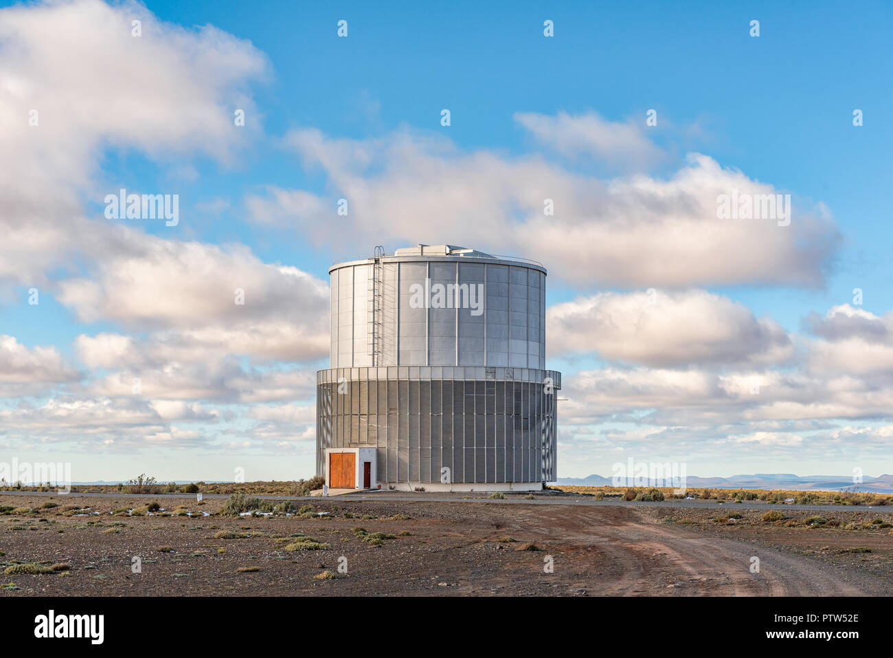SUTHERLAND, SOUTH AFRICA, AUGUST 7, 2018: Building of the 74-inch ...