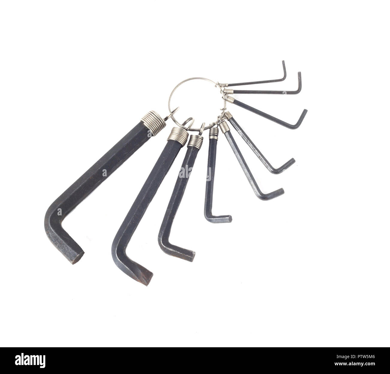 Set of hexagon tools on white background, isolate, hexagonal Stock ...