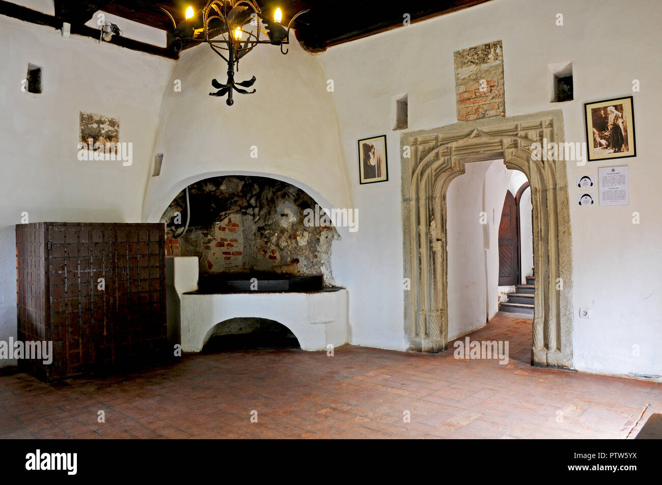 Bran Castle inside, Romania Stock Photo - Alamy