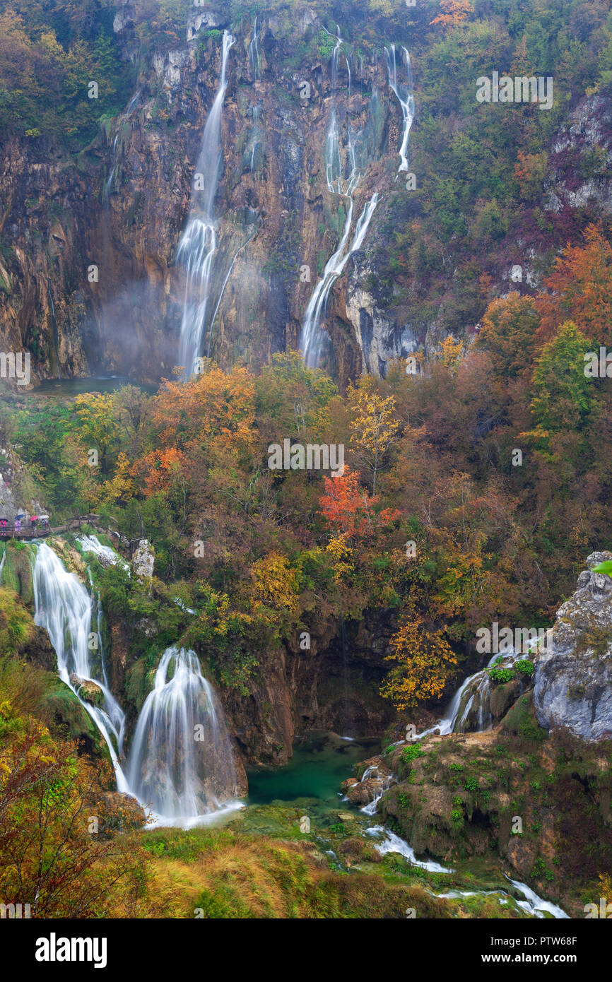 Autumn on Plitvice Lakes, Croatia Stock Photo - Alamy