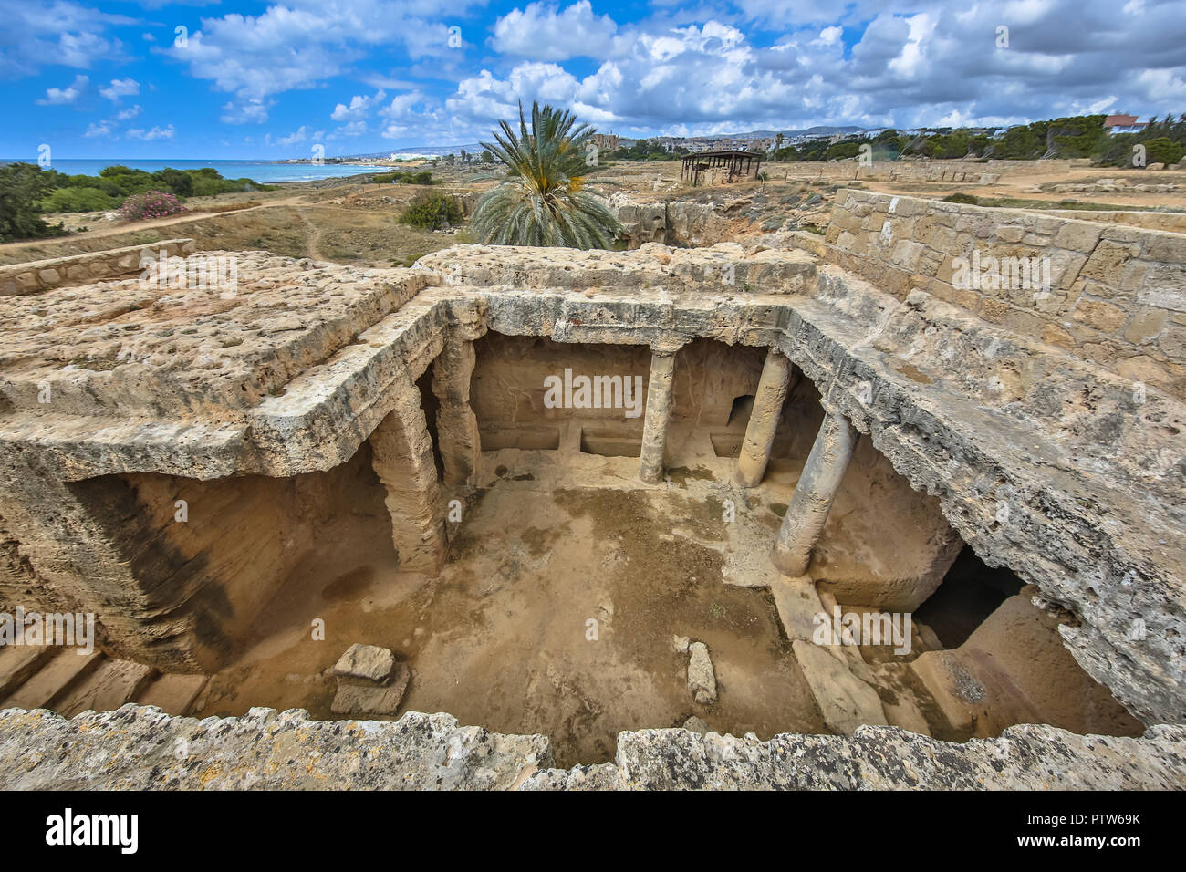 Overview of Tombs of the Kings archaeological excavation museum in ...