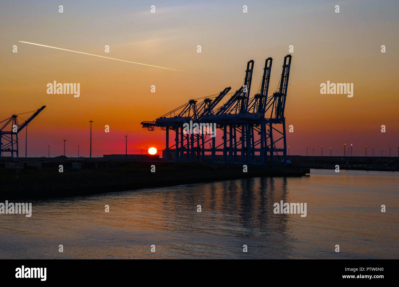Container port zeebrugge belgium hi-res stock photography and images ...
