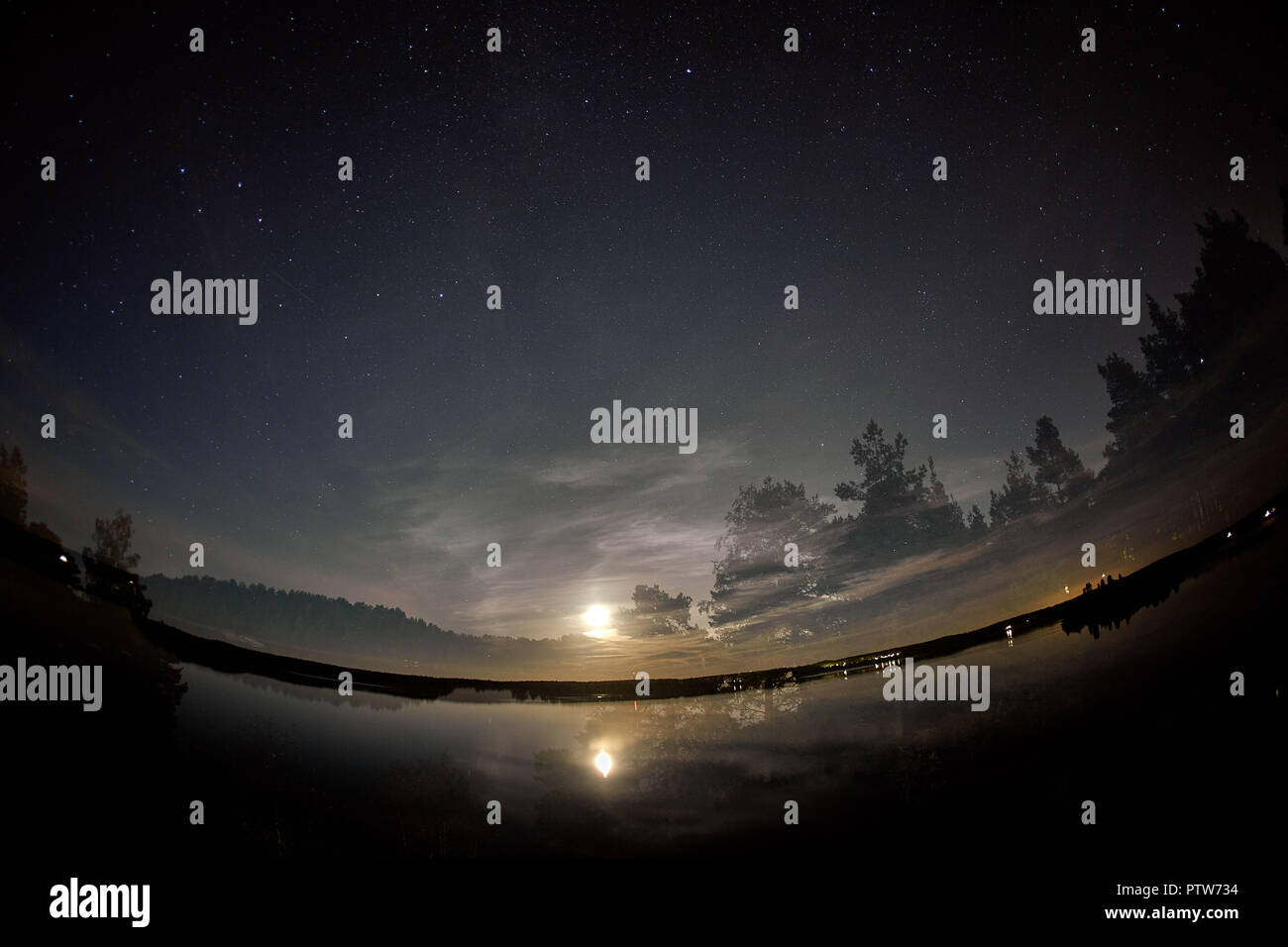 Double exposed moon hi-res stock photography and images - Alamy