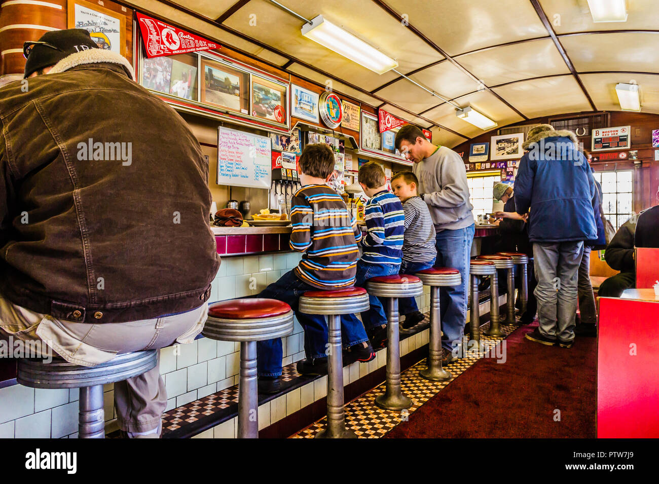 Miss Worcester Diner Worcester, Massachusetts, USA Stock Photo - Alamy
