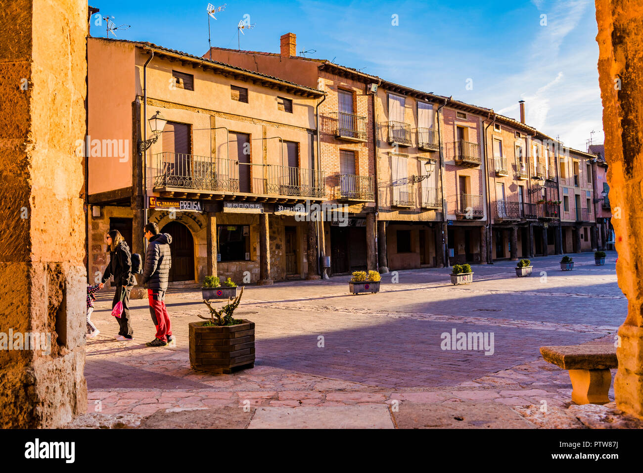 Ayllon plaza mayor hi-res stock photography and images - Alamy