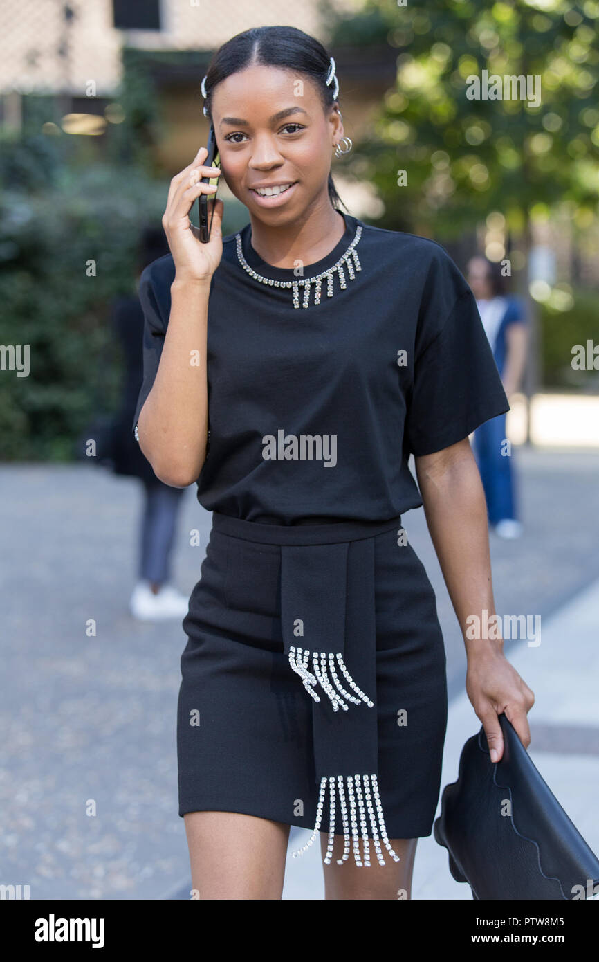 Model after Christopher Kane Stock Photo - Alamy