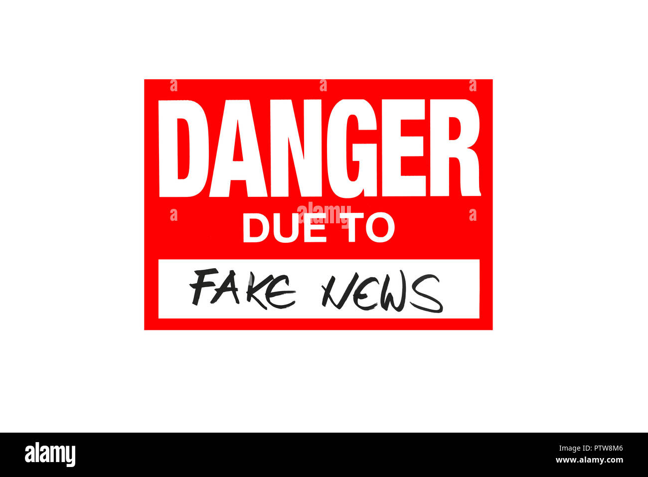 Fake news attention warning hi-res stock photography and images - Alamy