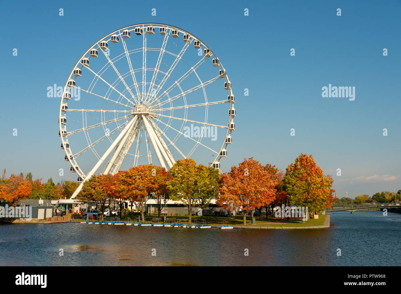 Montreal, Canada - 9 October 2018: The Montreal Observation Wheel ...