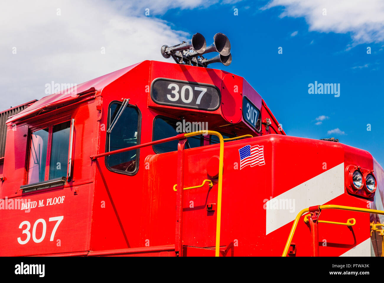 Central Vermont railroad Train White River Junction, Vermont, USA Stock ...
