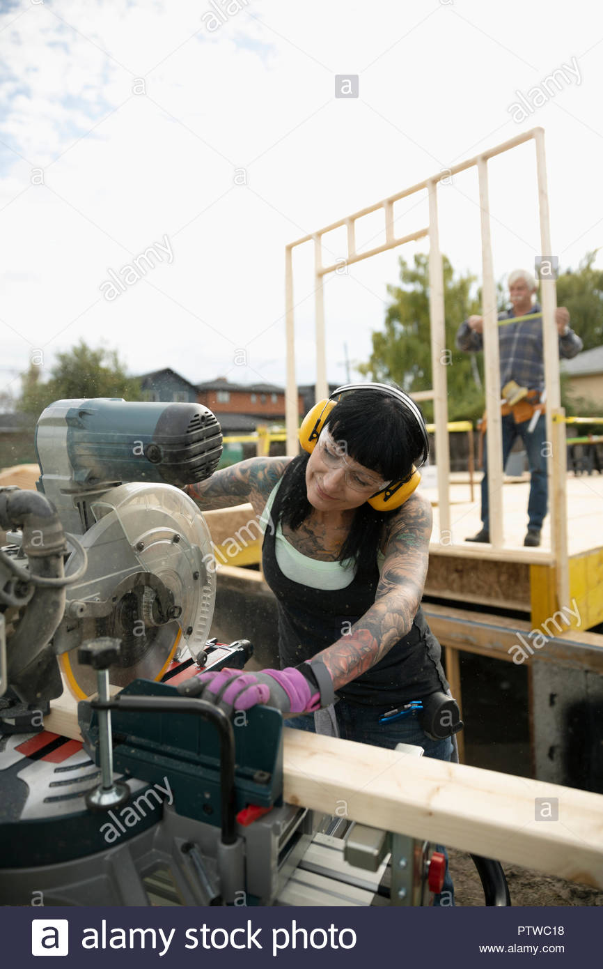 Girl at the construction site hi-res stock photography and images - Alamy