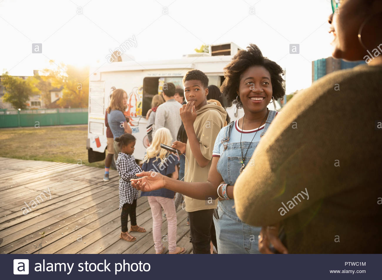 Line Of People Waiting