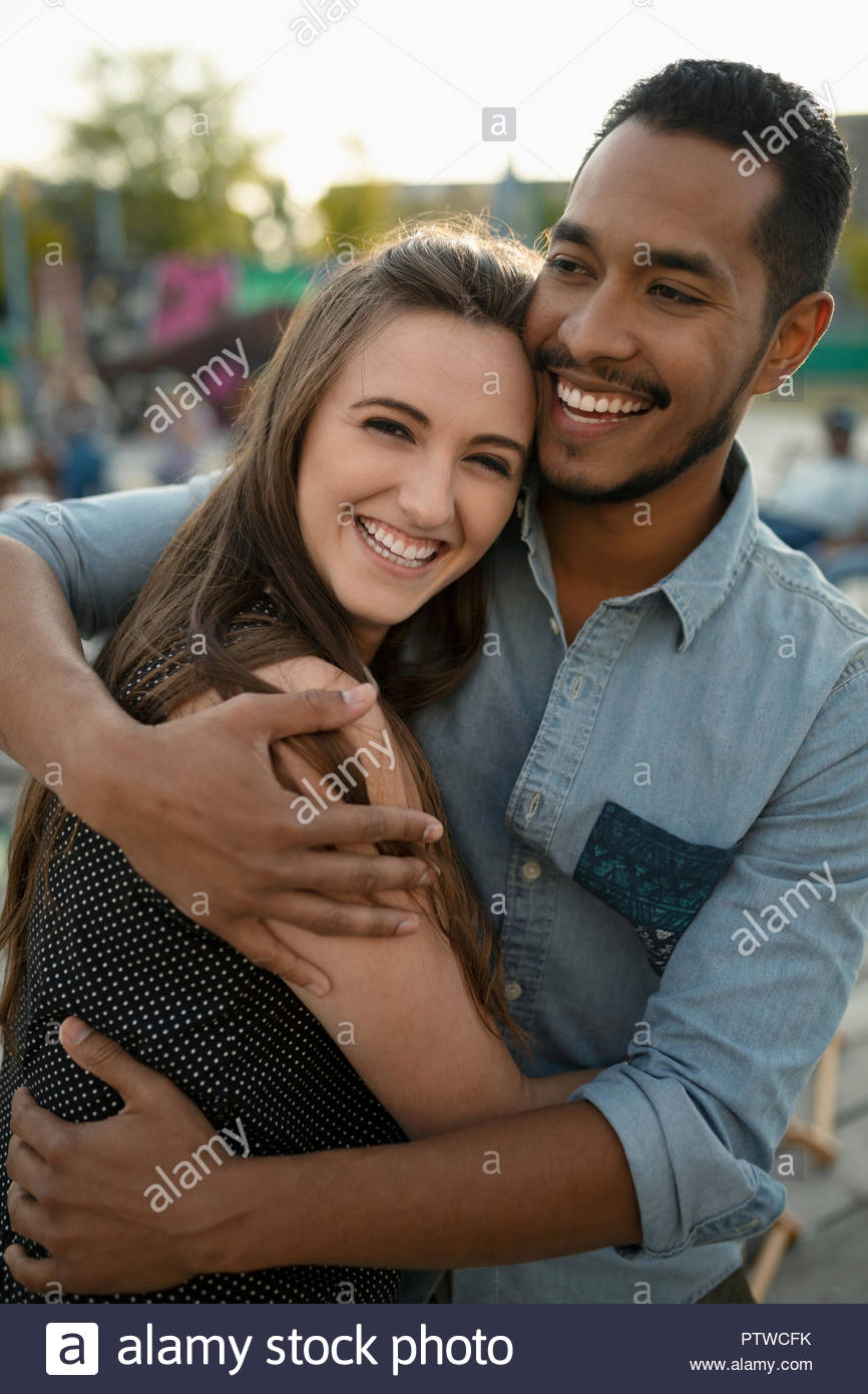Portrait of two men hugging hi-res stock photography and images - Alamy
