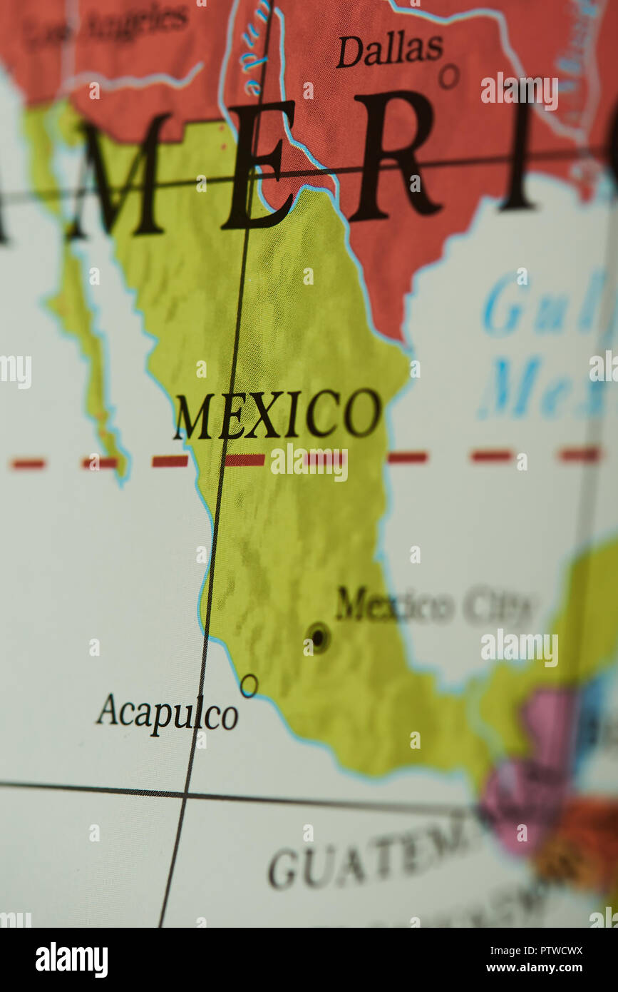 Mexico country map hi-res stock photography and images - Alamy