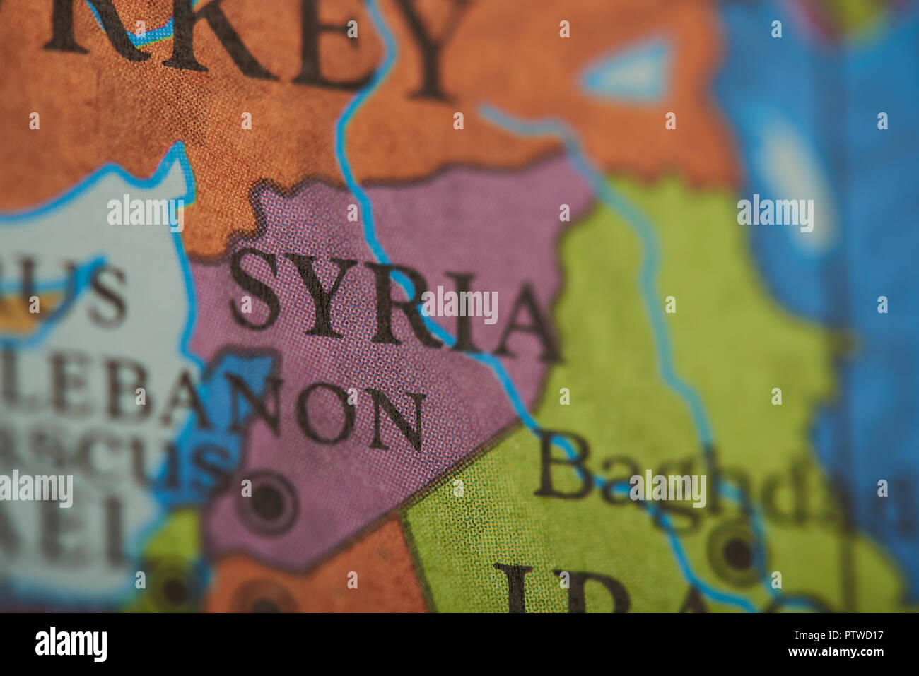 Syria political map political map hi-res stock photography and images ...