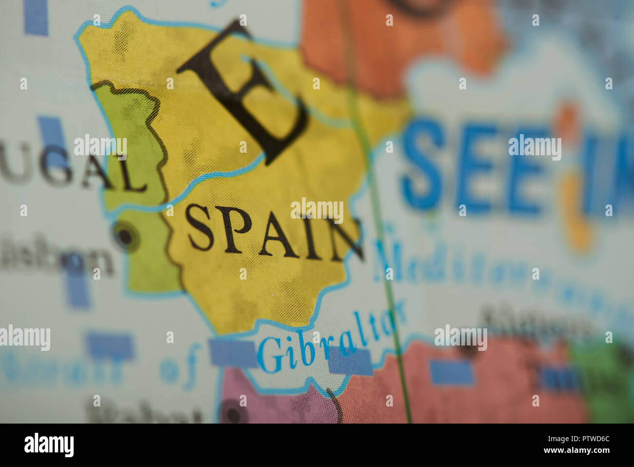 Political map of spain hi-res stock photography and images - Alamy