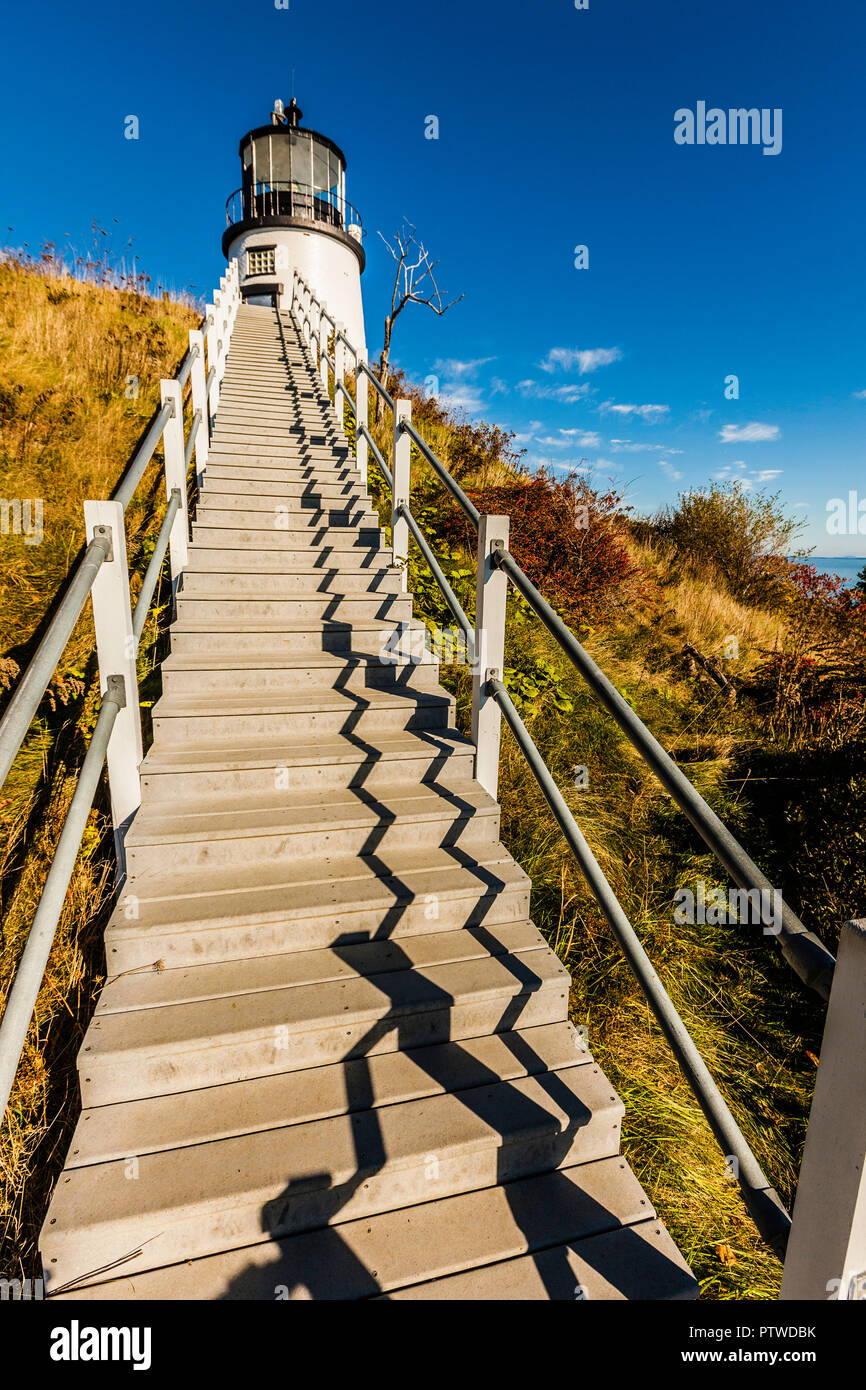 Owls Head Lighthouse Owls Head, Maine, USA Stock Photo - Alamy