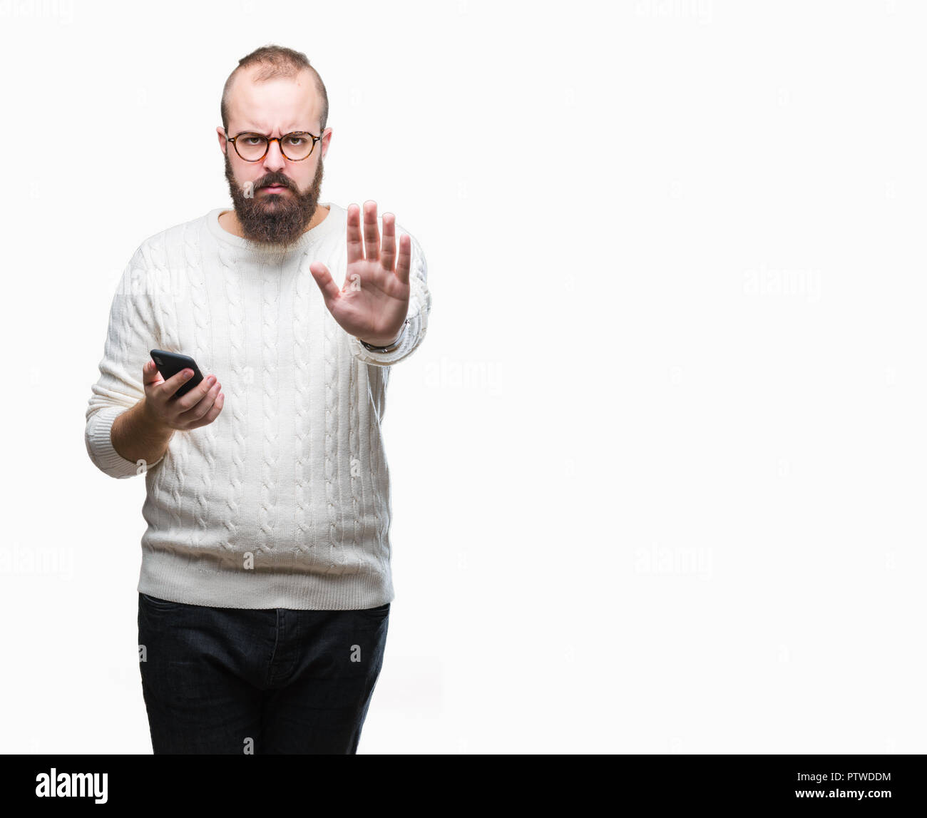 Hipster looking man open Cut Out Stock Images & Pictures - Alamy
