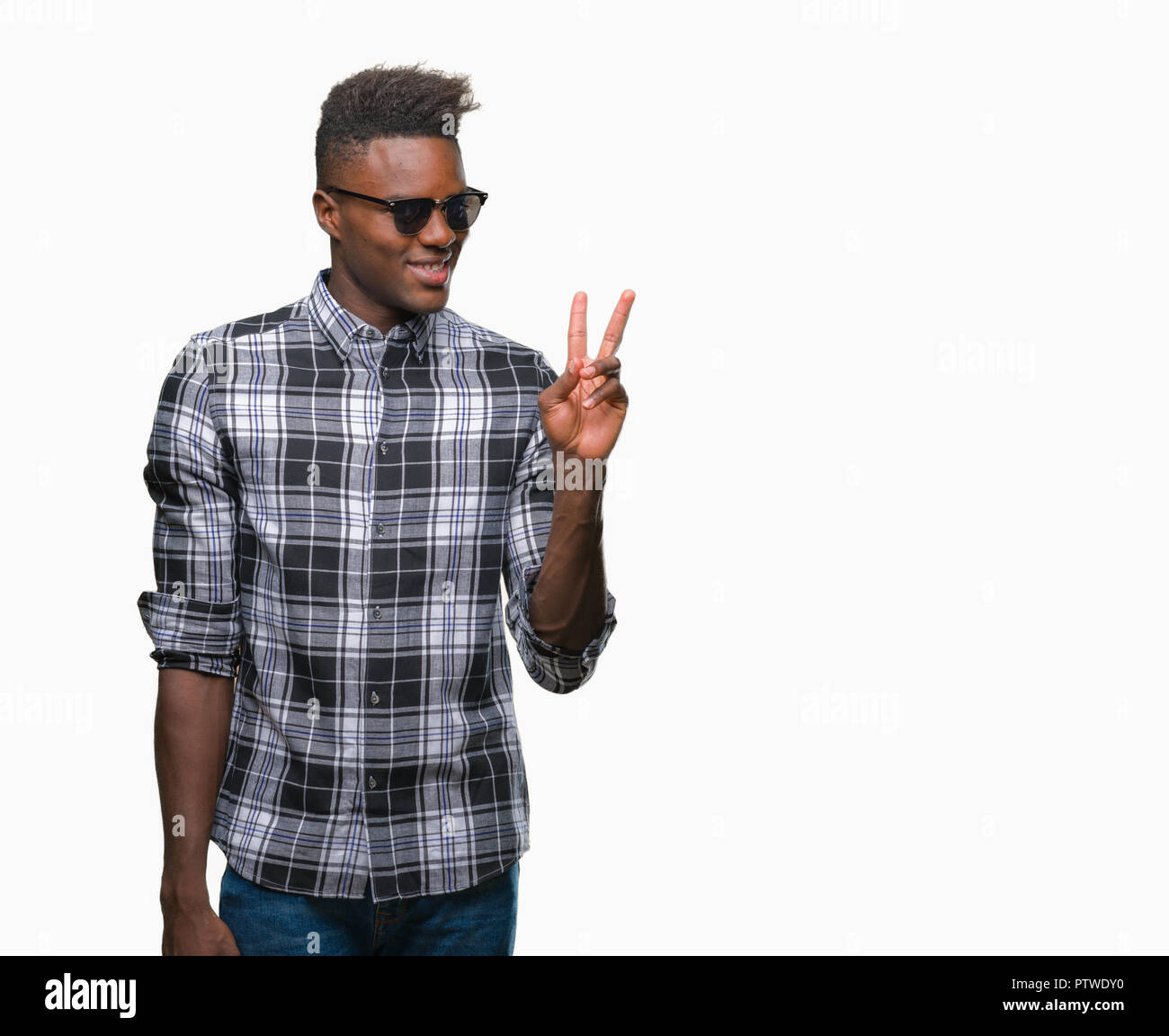 Portrait nice optimistic friendly Cut Out Stock Images & Pictures - Alamy