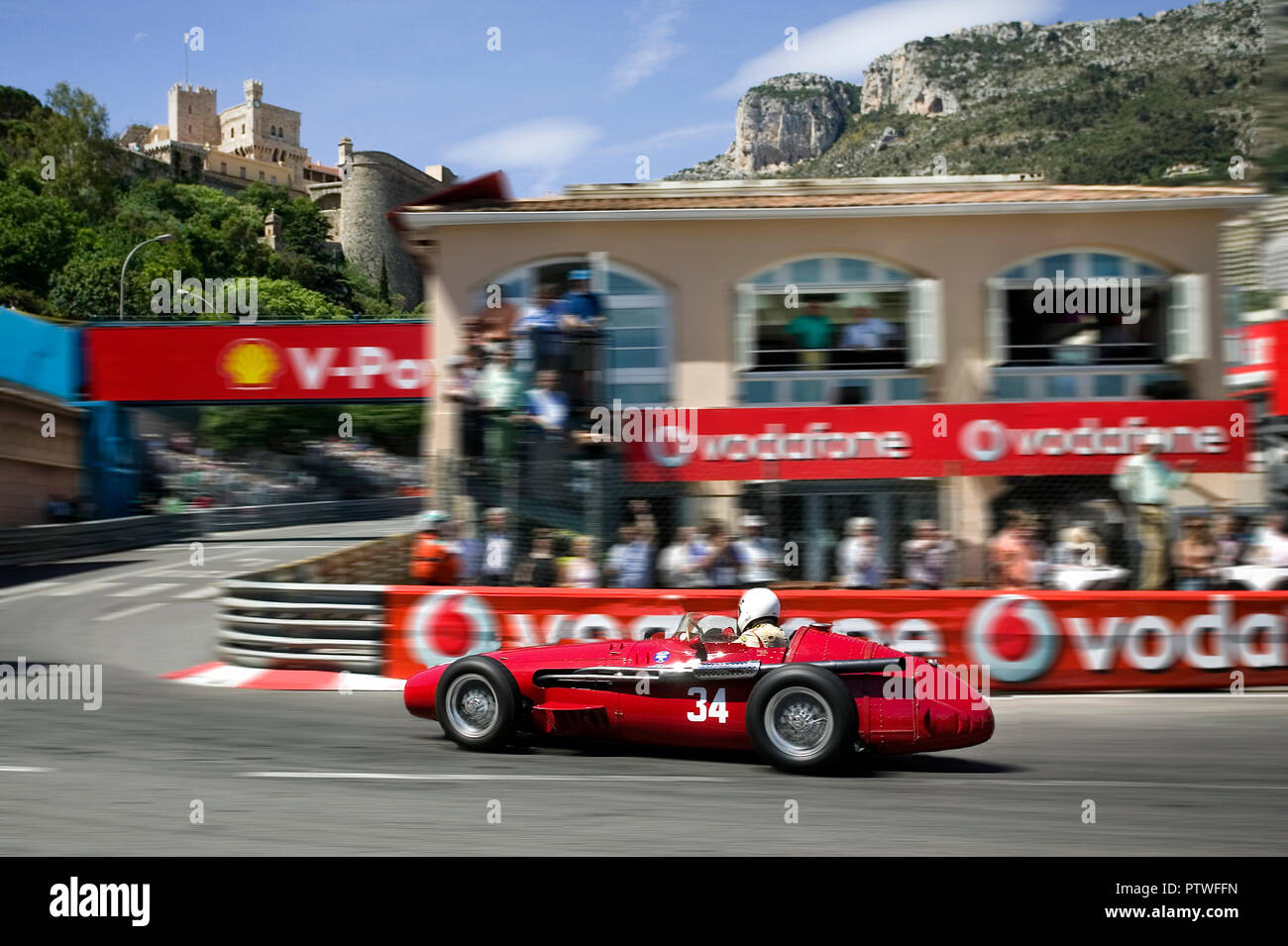 Maserati 250F Classic racing car at the 2006 Monaco historic races ...