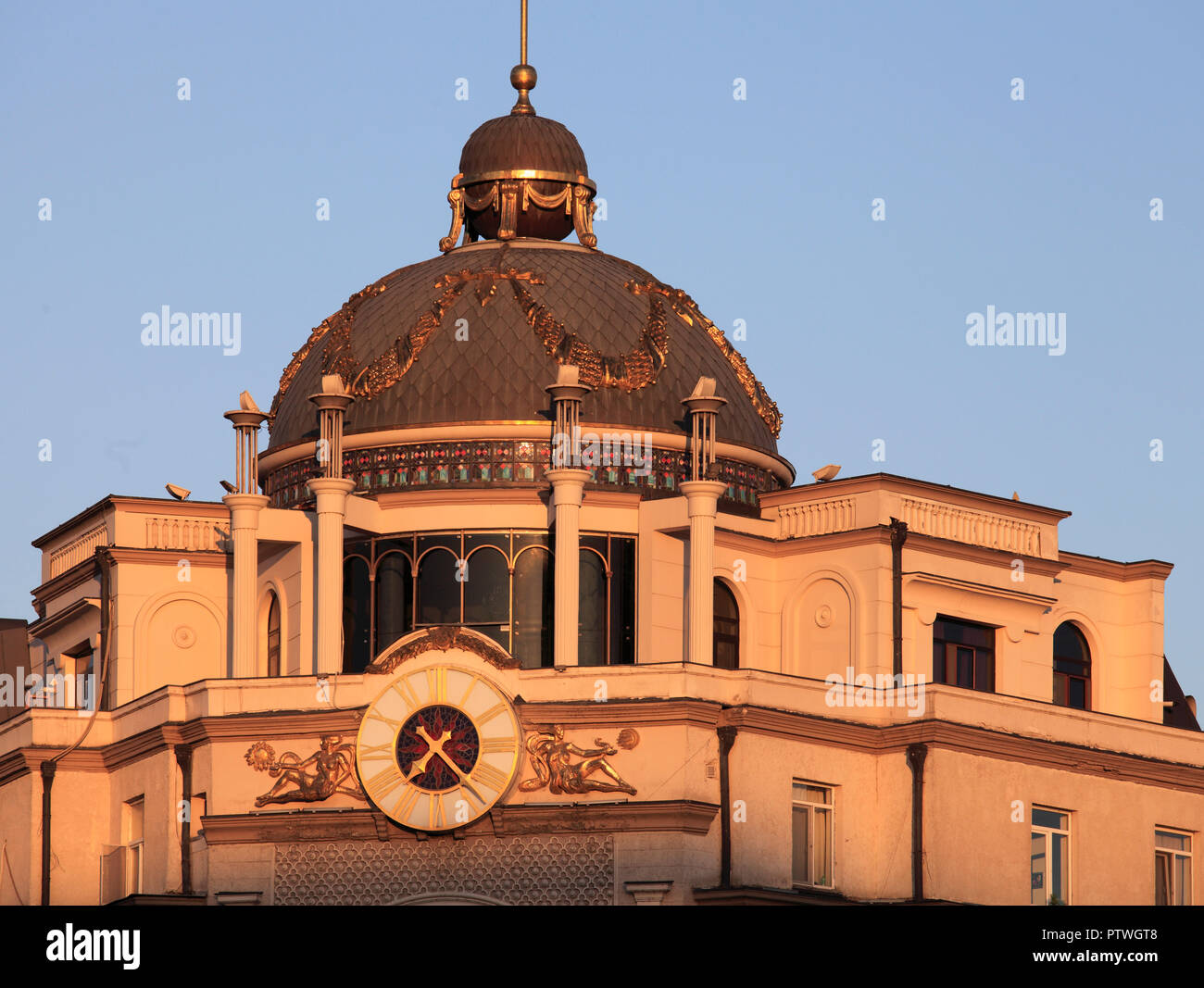 Georgia, Tbilisi, historic architecture, detail, clock Stock Photo - Alamy