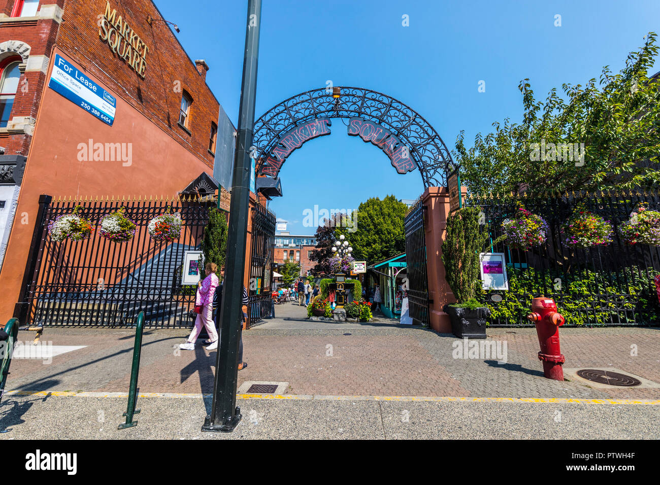 Market Square in Victoria, Vancouver Island British Columbia Canada at ...