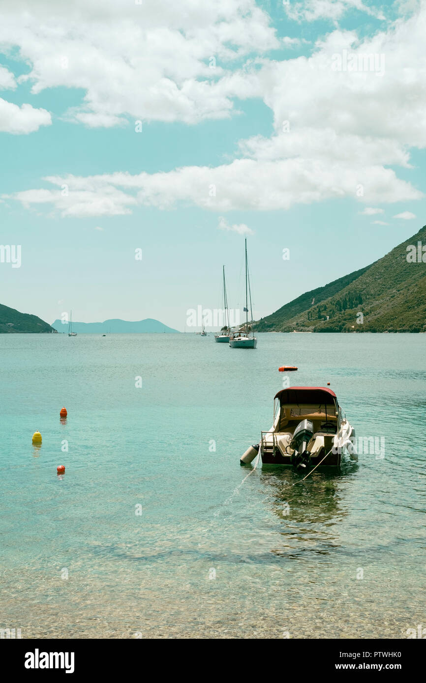 Lefkada sailing boats hi-res stock photography and images - Alamy