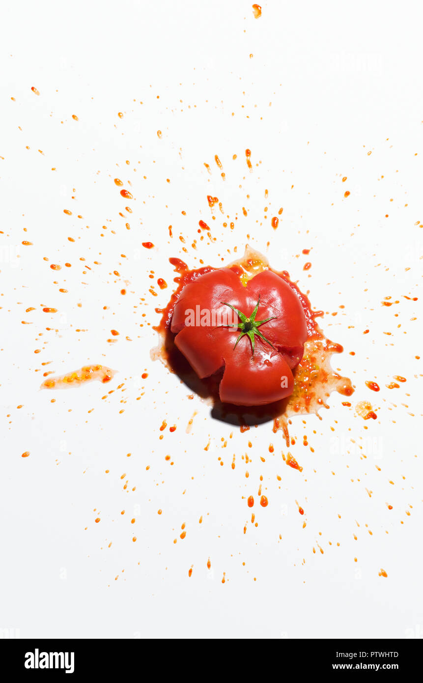 Splattered Tomato Illustration