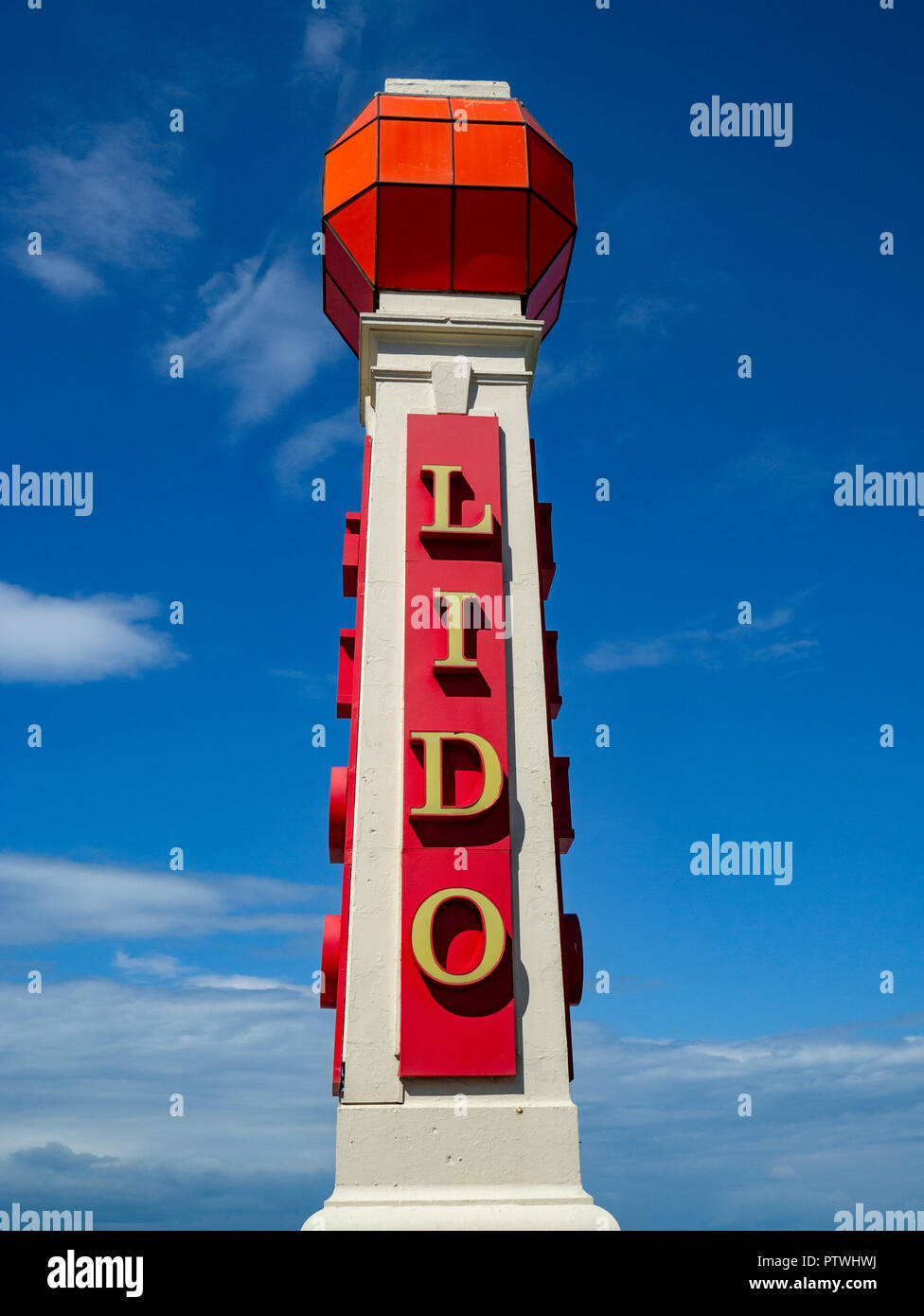 Lido sign margate hi-res stock photography and images - Alamy