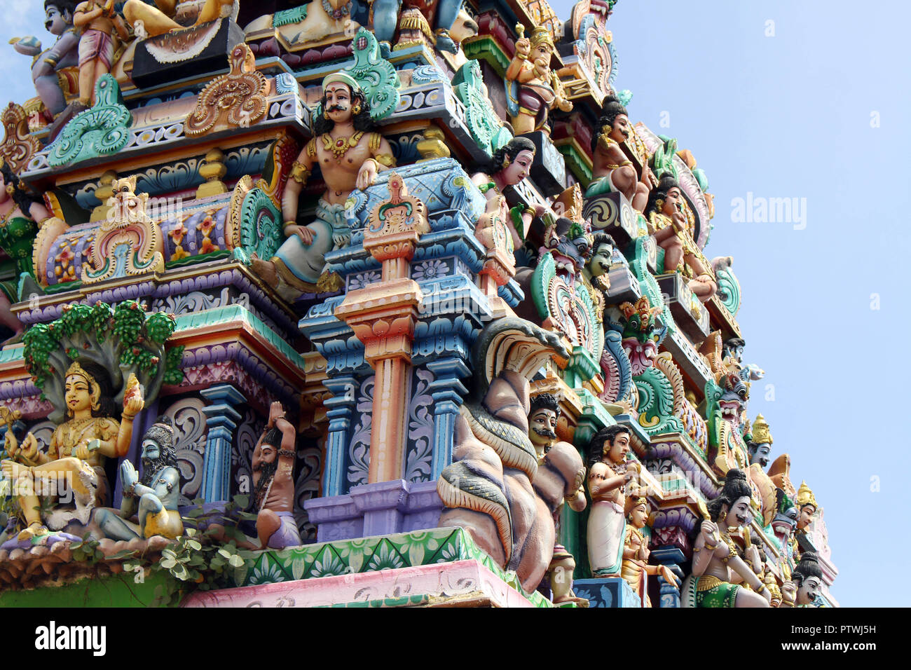 The Hindu Temple Koneswaram Kovil around Fort Frederick in Trincomalee ...