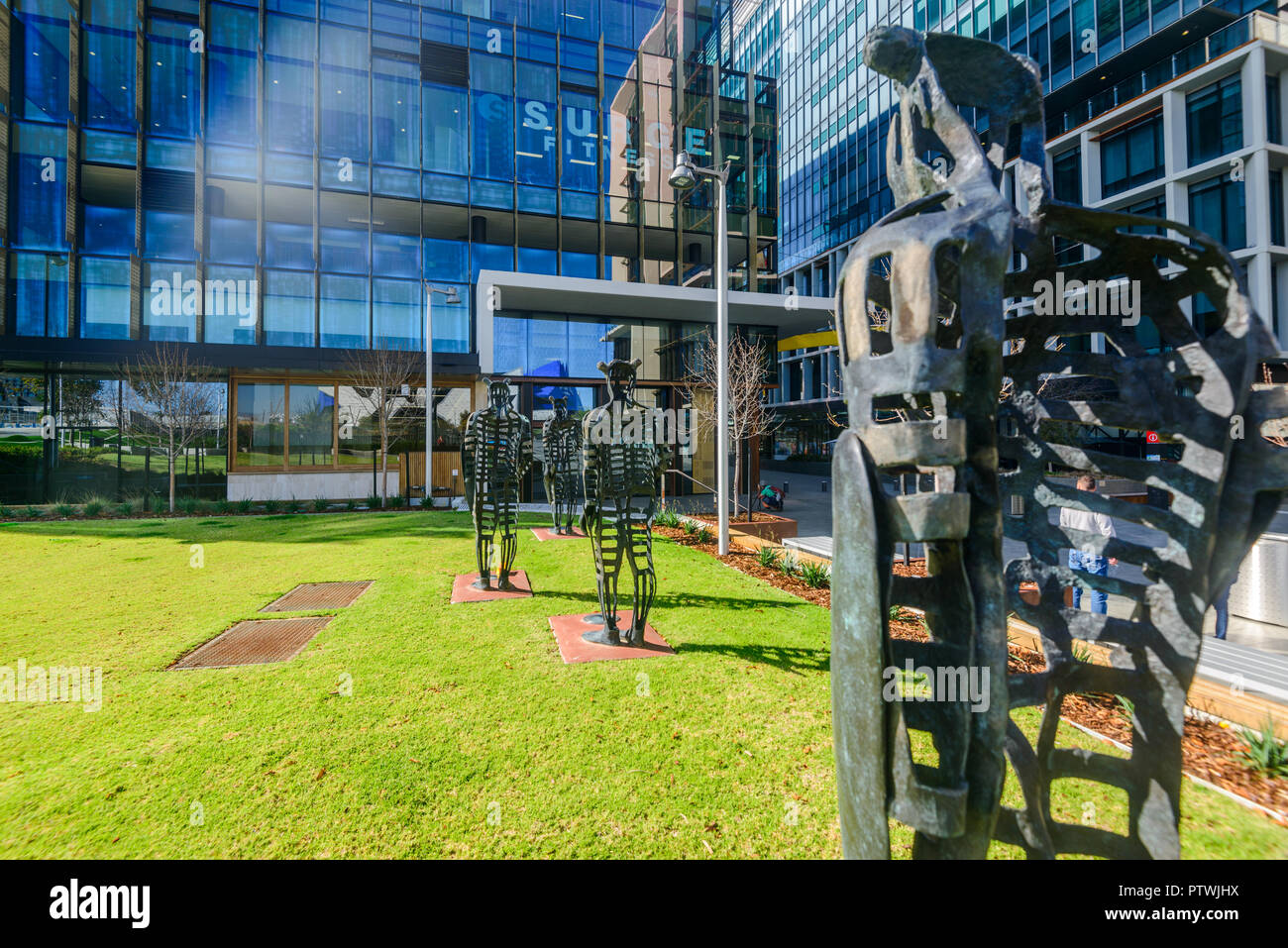 Koorden Sculptures in Kings Square, Perth, Western Australia Stock ...