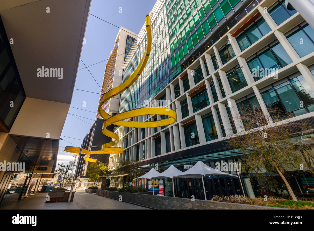 Architecture and Skyscrapers in Kings Square, Perth, Western Australia ...