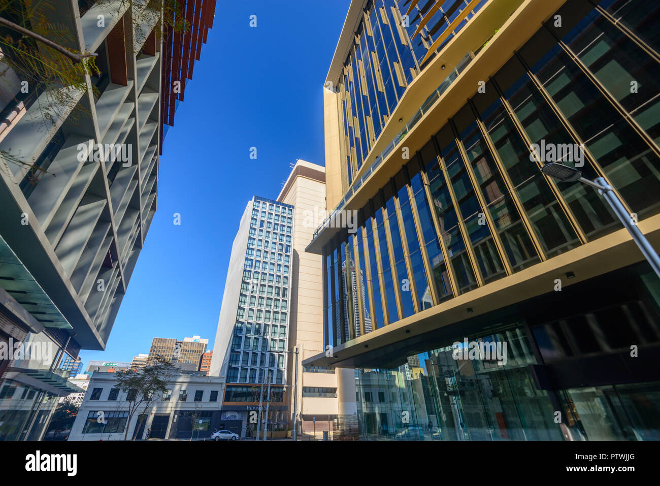 Architecture and Skyscrapers in Kings Square, Perth, Western Australia ...