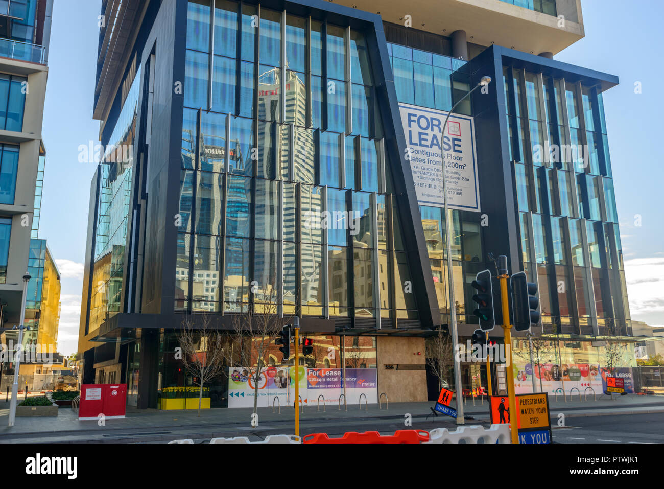 Architecture and Skyscrapers in Kings Square, Perth, Western Australia ...