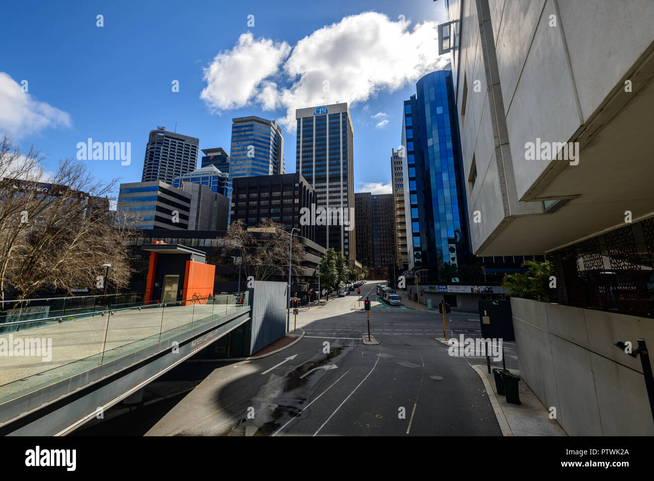 Skyscraper at perth central business district, Perth, Western Australia ...