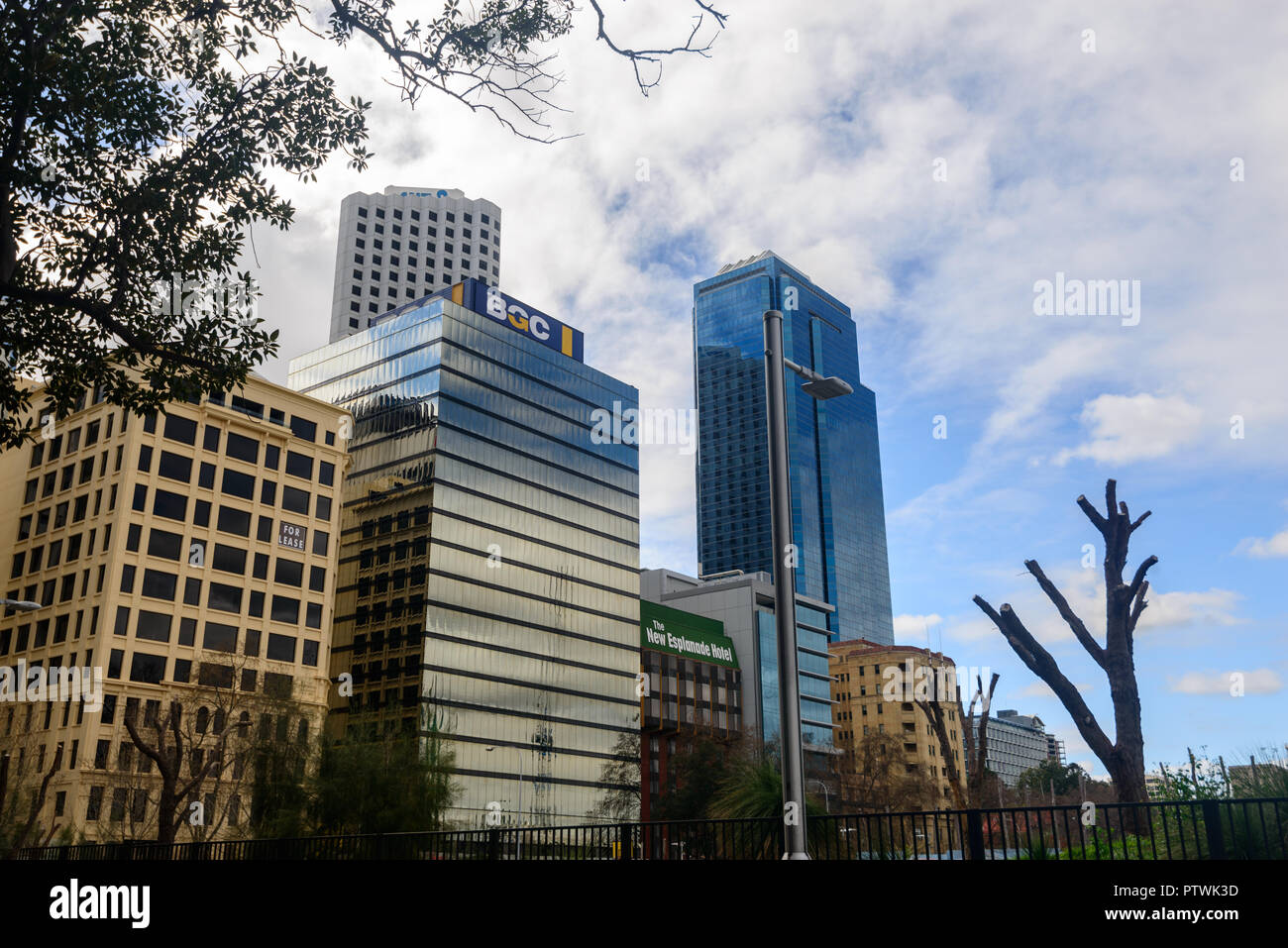 Skyscraper at perth central business district, Perth, Western Australia ...