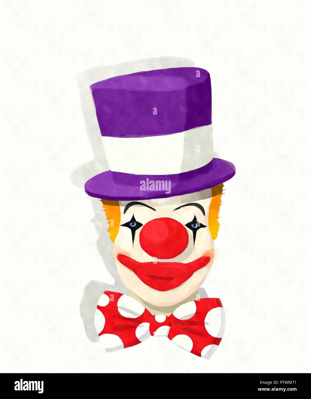 Painting clown Cut Out Stock Images & Pictures - Alamy