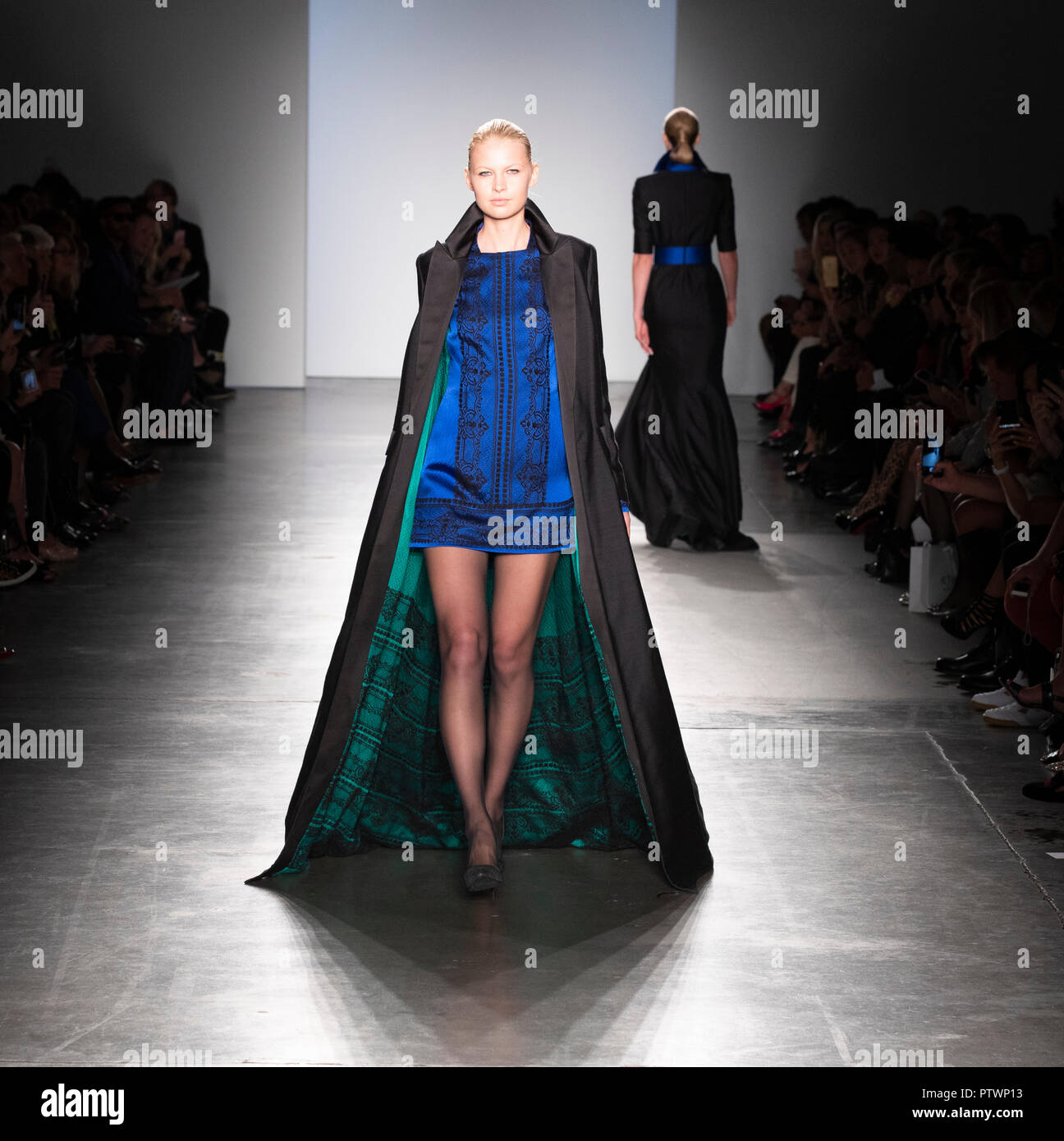 New York, NY - September 11, 2018: Model walks the runway for Zang Toi ...