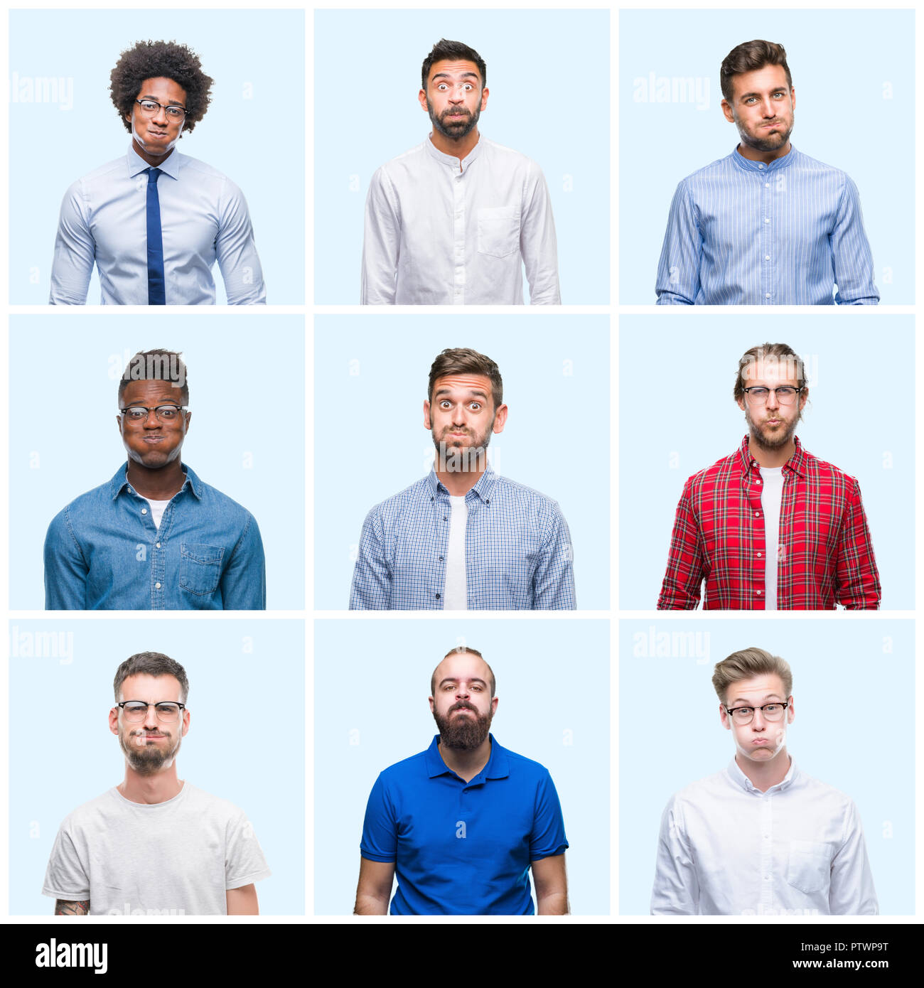 Puffed cheeks men hi-res stock photography and images - Alamy