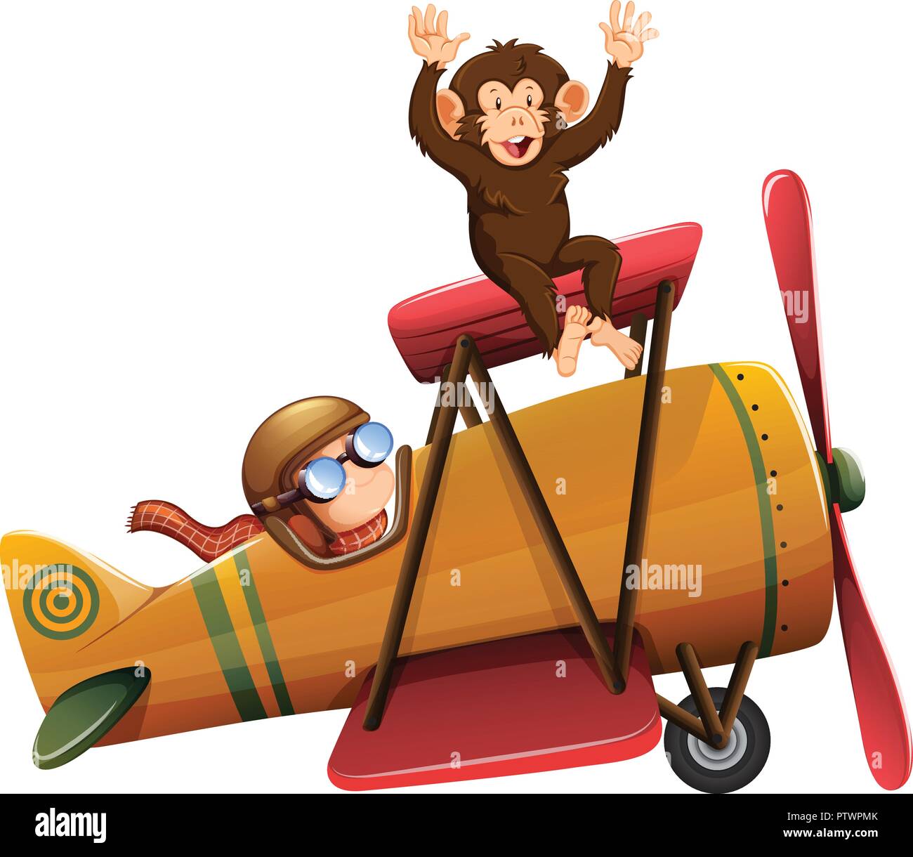 Monkey plane hi-res stock photography and images - Alamy