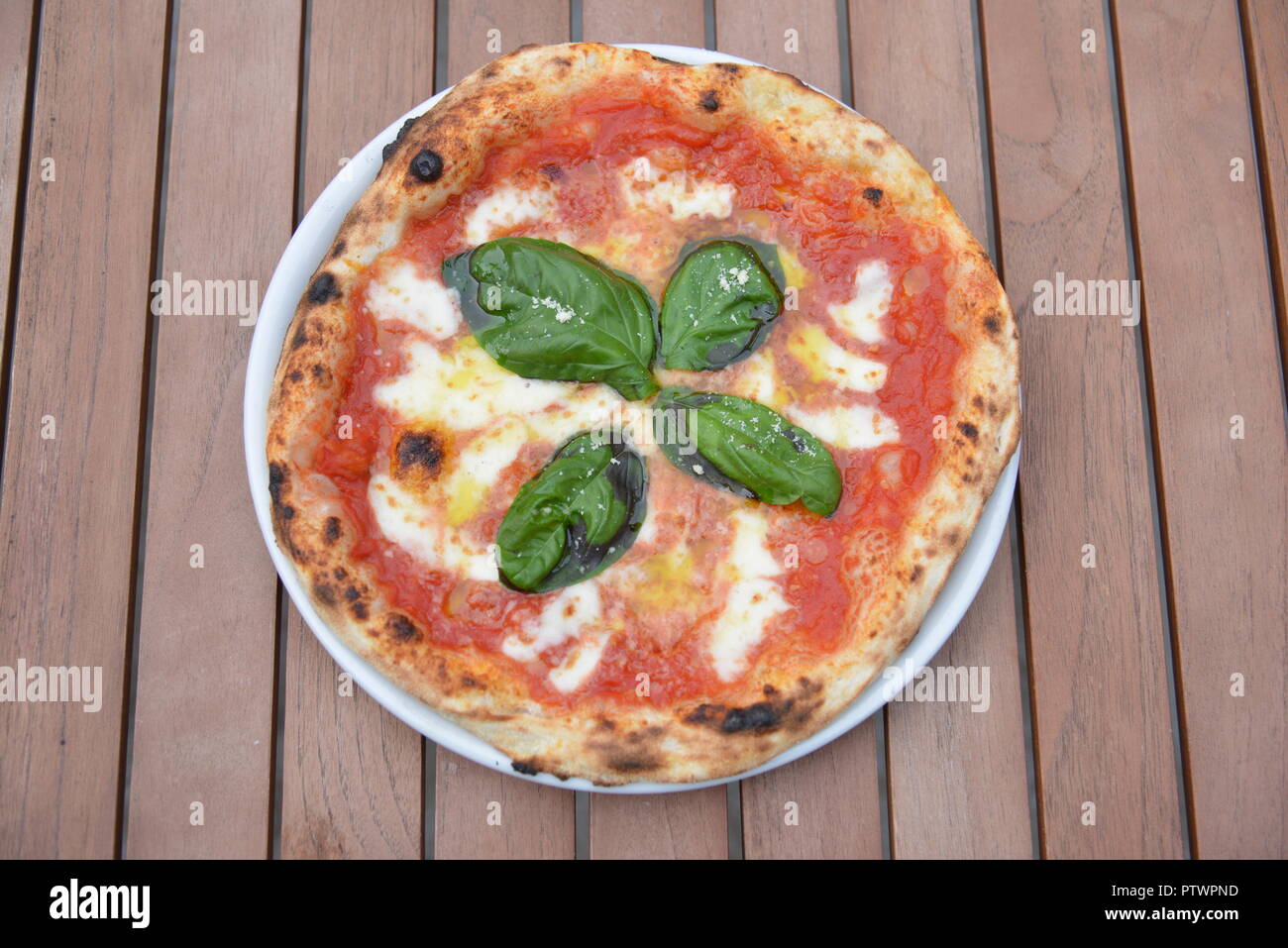 pizza of TENOHA & STYLE RESTAURANT Stock Photo - Alamy