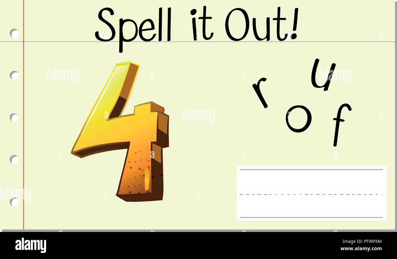 Four letter word Stock Vector Images - Alamy