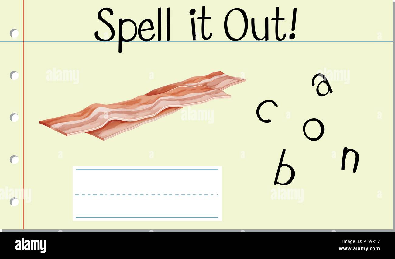 English bacon Stock Vector Images - Alamy