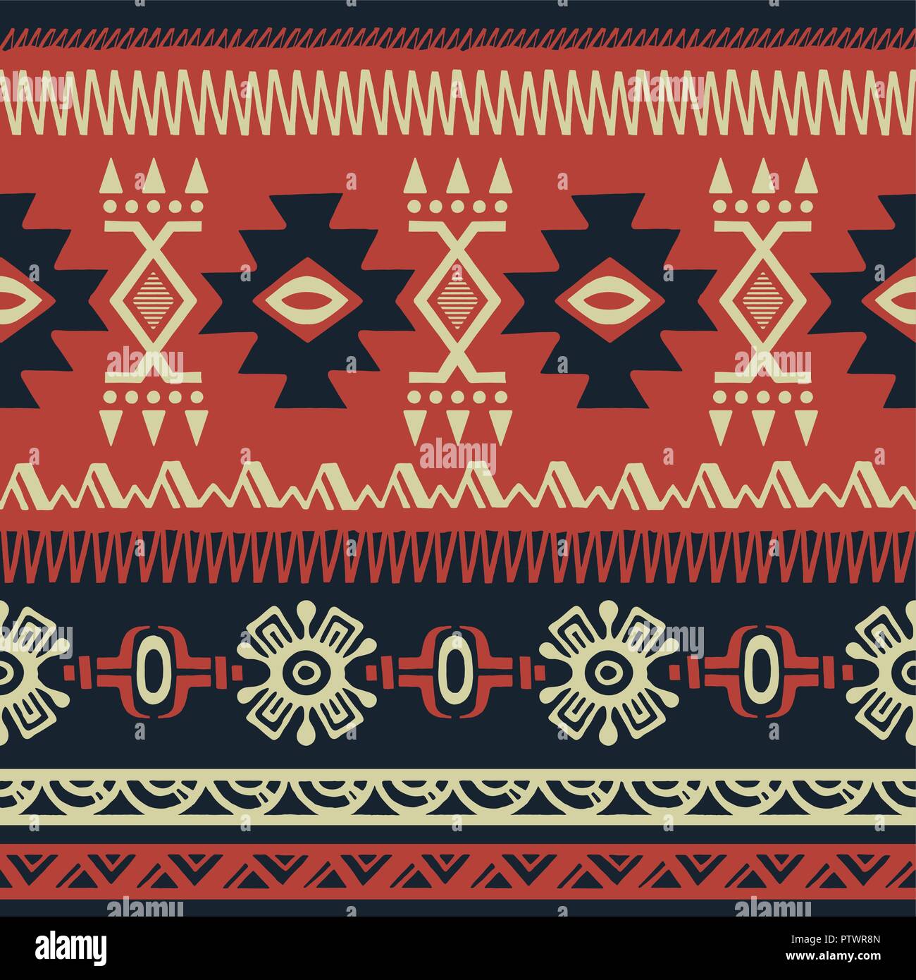 Tribal seamless pattern. Ethnic motif. Use for fabric design, pattern ...