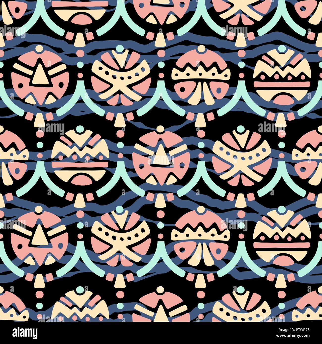 Tribal seamless pattern. Ethnic motif. Use for fabric design, pattern ...
